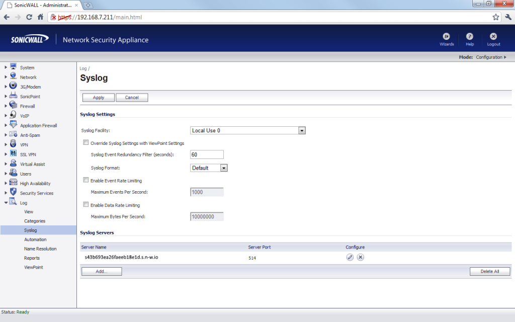 Sending Syslog Data To Your Netwatcher Sensor Netwatcher Cyber