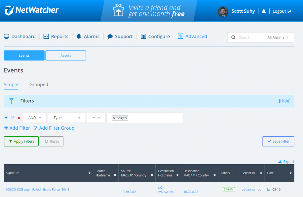 Sending Syslog Data To Your Netwatcher Sensor Netwatcher Cyber