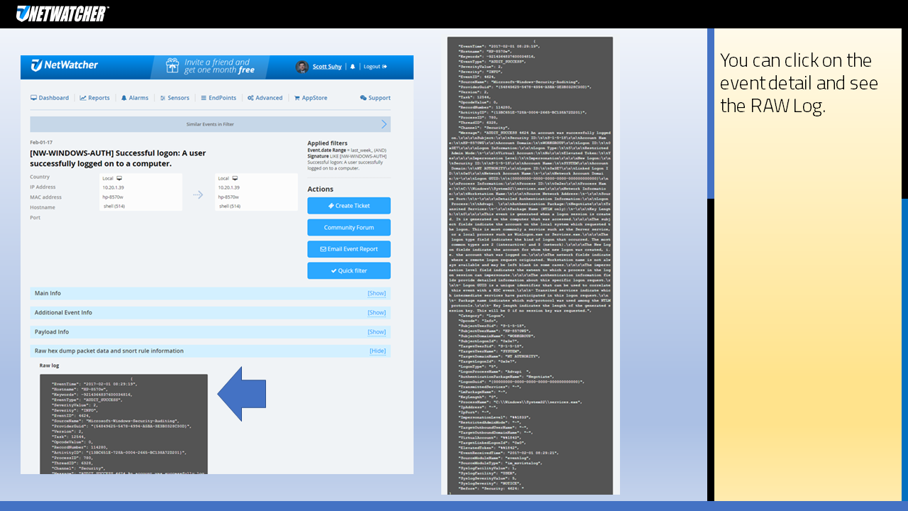 The NetWatcher SIEM, Working with LOGS – NetWatcher – Cyber Security ...