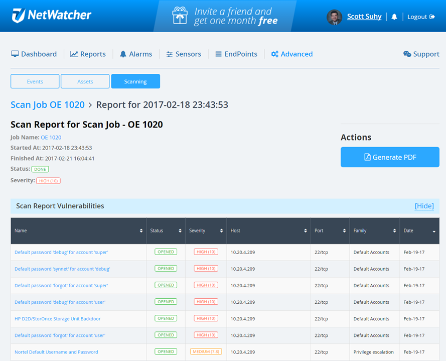NetWatcher Integrates Popular OpenVAS Scanner – NetWatcher – Cyber ...